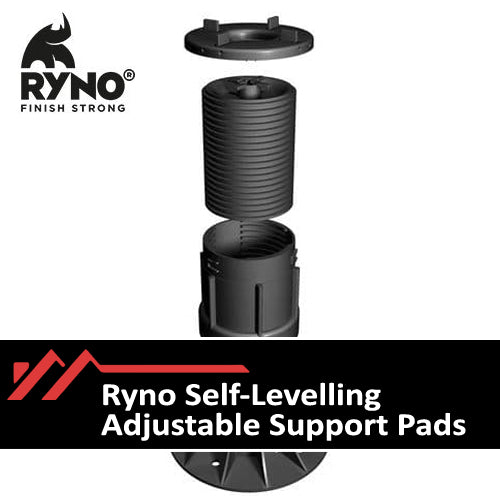 Ryno Self-Levelling Adjustable Paving Pedestals - RPA Range – Flat ...