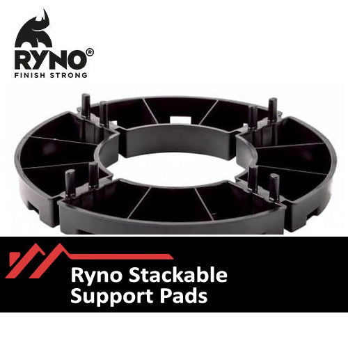 Ryno Stackable & Rubber Paving Support Pads - All sizes – Flat Roofing ...