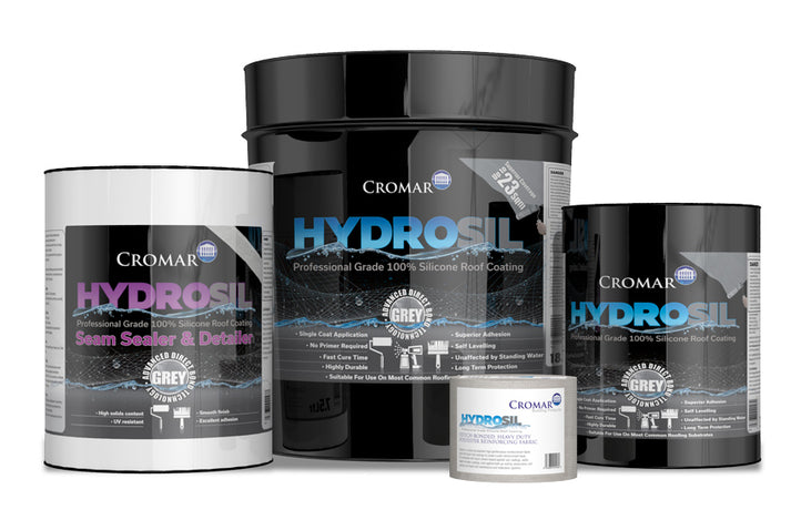 Cromar Hydrosil Pro Grade Silicone Roof Coating – Flat Roofing Systems