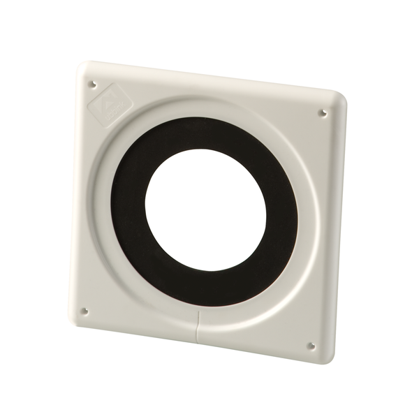 Ubbink Screw-Fix Airtight Terminal Seal 100–131mm White 90° – Flat ...